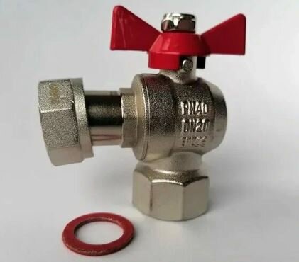 Кран шар с накидной гайкой 3/4" ВР угловой TIM BV212-C03N