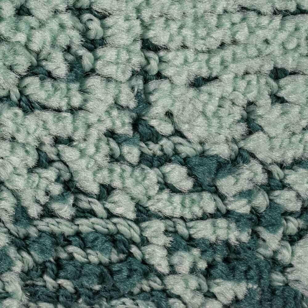 Коврик для ванны/туалета санакс 02214 Коврик в ванную SILVER одинарный бирюза переход 50х80 см 100% полиэстер