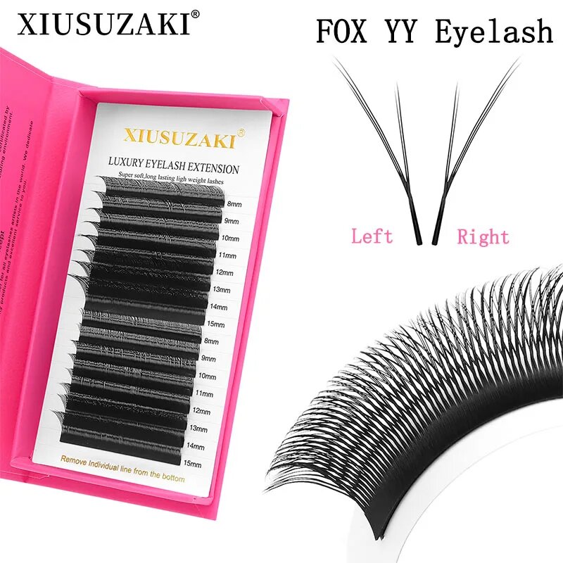 XIUSUZAKI Fox YY ресницы C изгиб 13mm 12 рядов