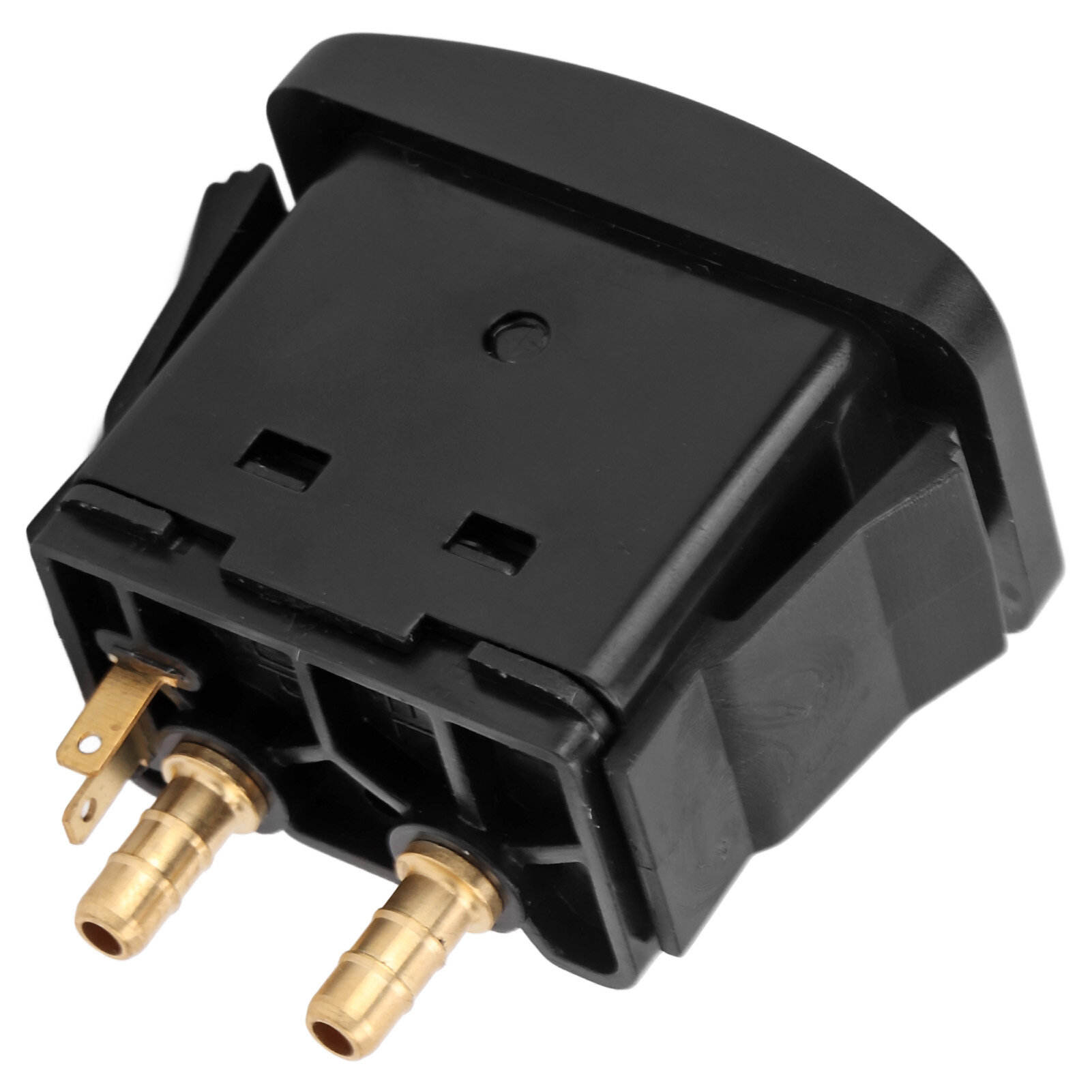 Электрический привод сиденья кабины, клапан пневматической подвески, переключатель рычагового типа, кнопка включения/выключения, управление компрессором (аксессуары).