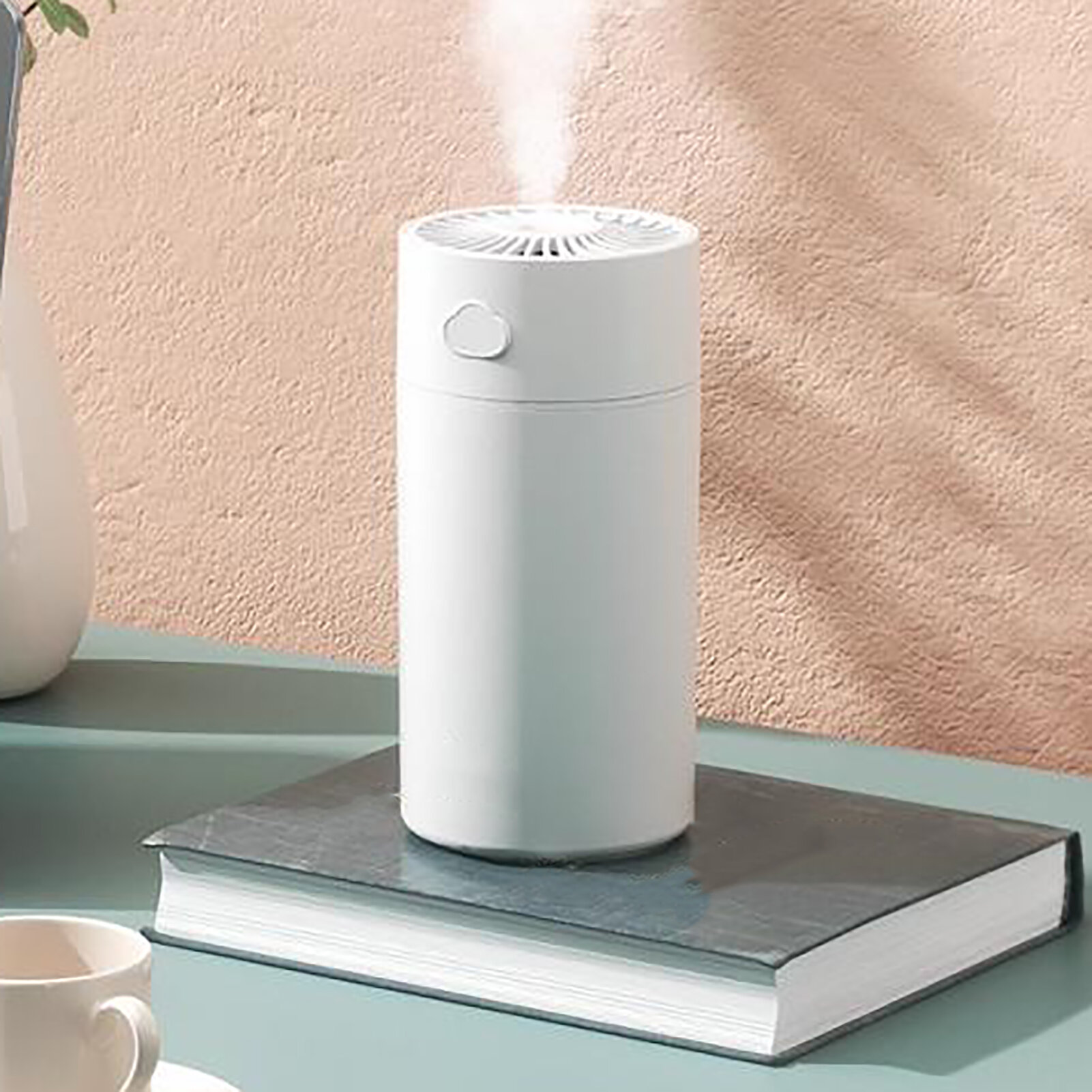 Мини увлажнитель воздуха для спальни, стола, автомобиля, дома, USB-блок питания, 400 мл, ароматерапевтический диффузор, белый