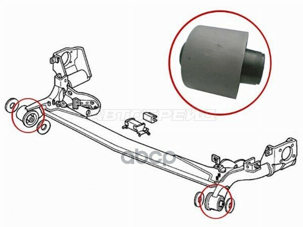 Сайлентблок балки Honda Fit 01-07 Sat арт. ST42100SAA020B