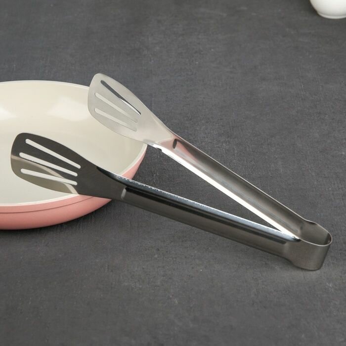 Щипцы кухонные КНР "Лопатка", 304 сталь, 24 см