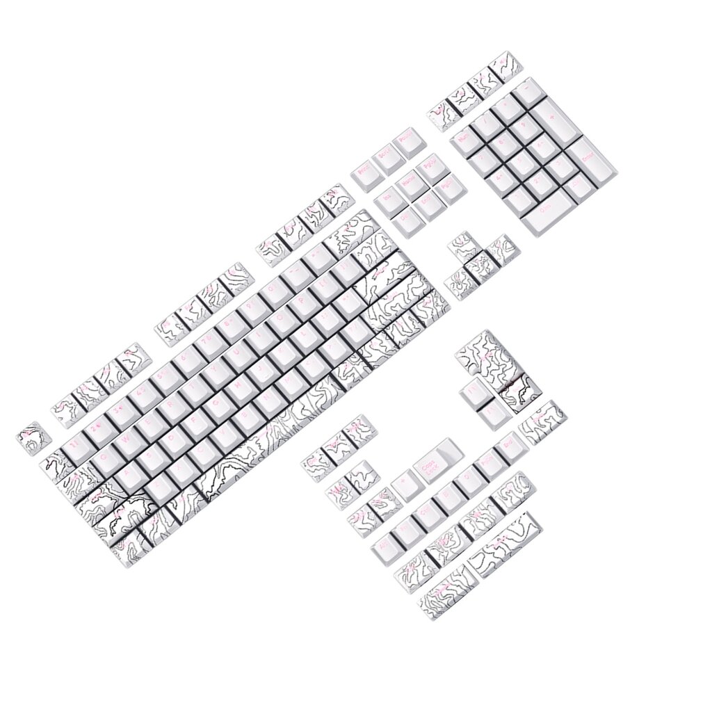 Толстые клавиши PBT набор подсвечиваемых клавиш Double Shot для механических клавиатур