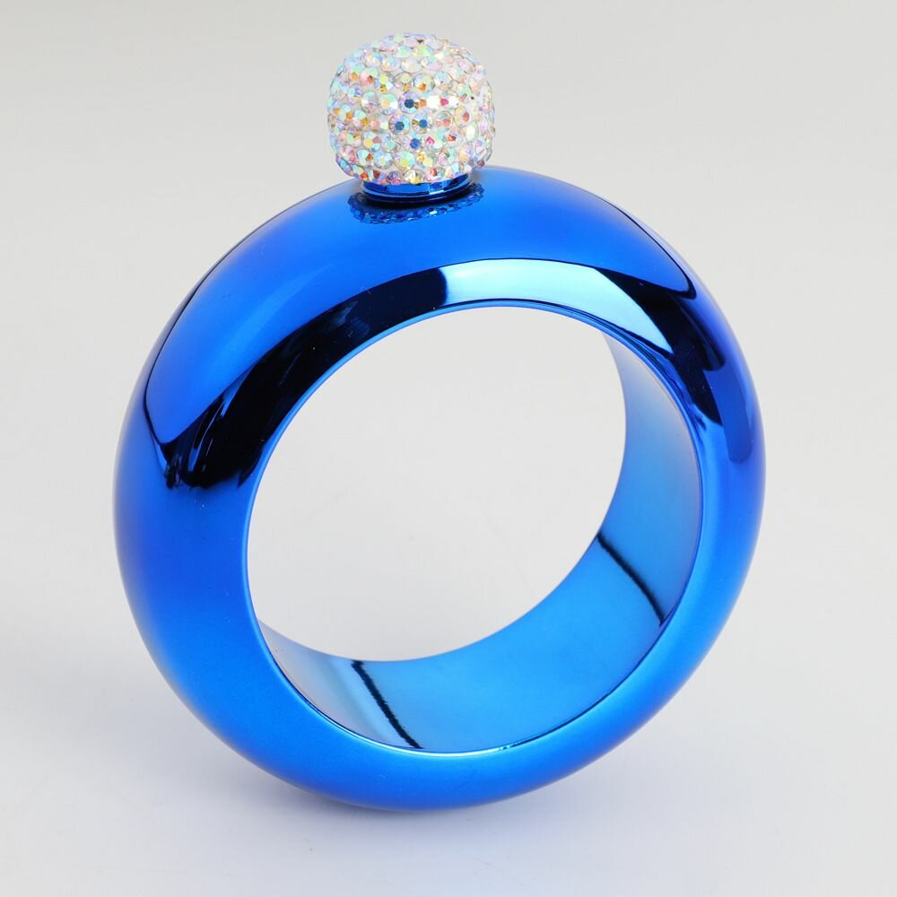 Браслет-фляжка из высококачественной нержавеющей стали! Диаметр внутреннего кольца составляет 69 мм