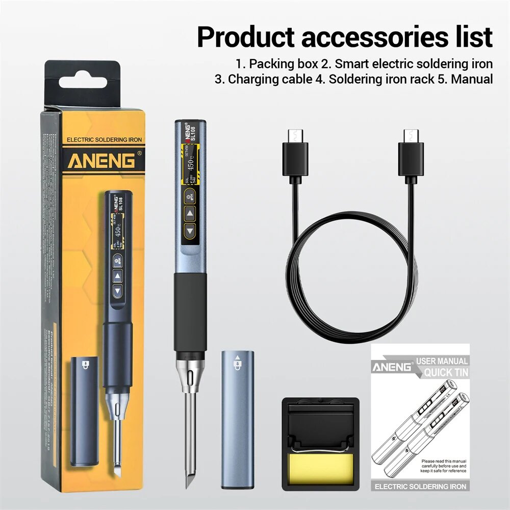 Электрический паяльник Aideepen SL108 96Вт, B