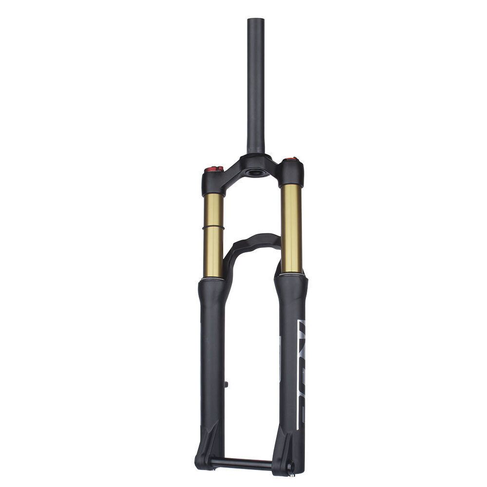 Вилки для велосипедов Вилки с амортизацией для велосипедов Алюминиевый сплав Быстрый съем/Бочонковый ось 20/24 дюйм Плечо/Провод MTB Передний контроль Fat Bike Gold Tube