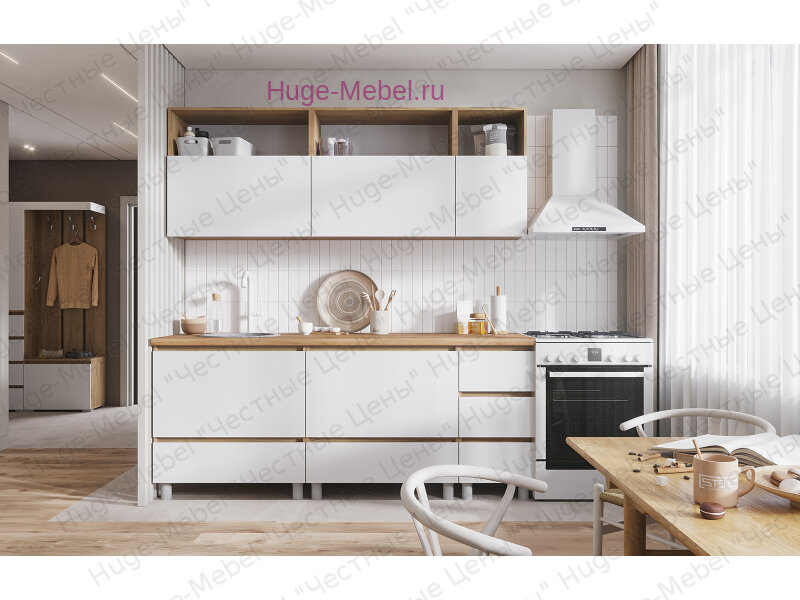 Готовая кухня "Хелен крафт" 2 метра Huge Mebel . Ширина 2000. Готовые кухни