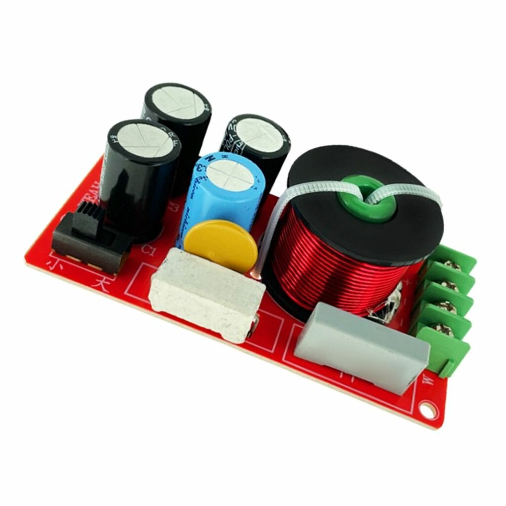 Запчасть для аудиотехники,150W одноканальный фильтр низких частот для домашних и автомобильных динамиков - черный конденсор