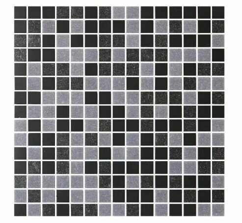 Мозаика стеклянная KREAFORTA черно-серая 327x327x4 мм