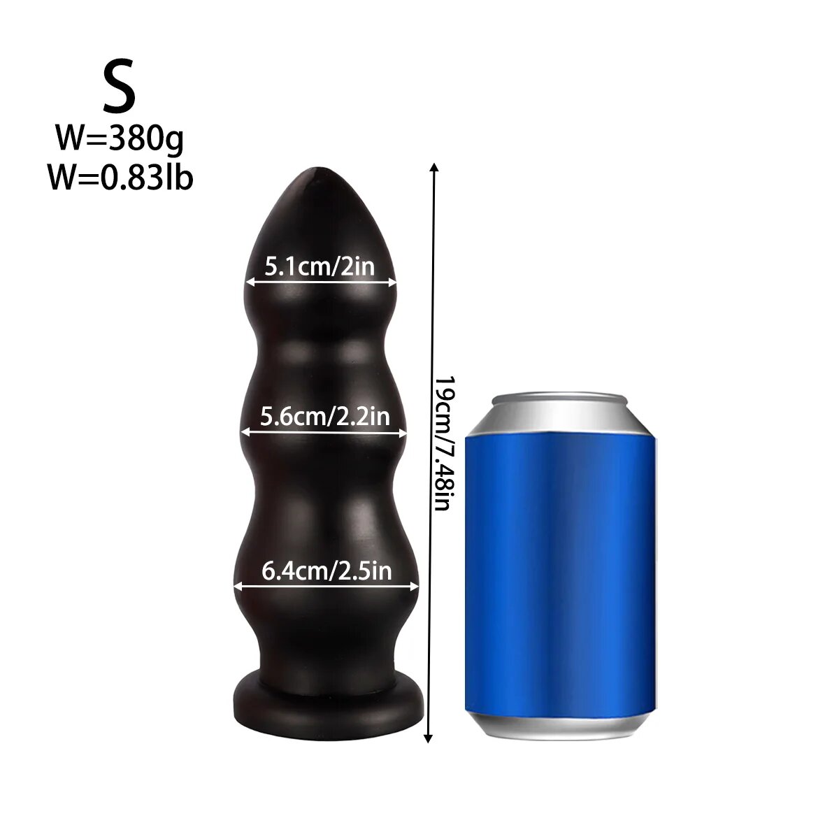 Анальная пробка на присоске, цвет в ассортименте