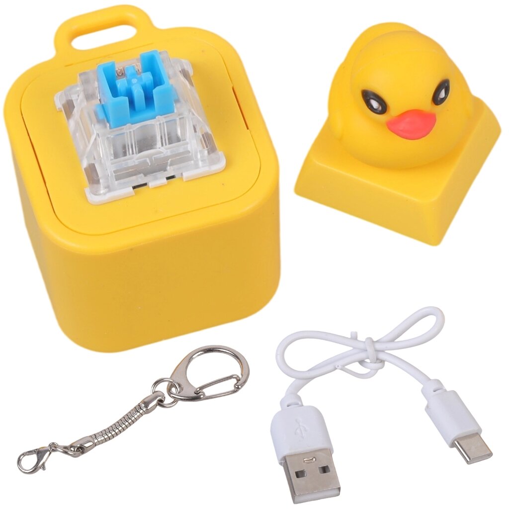 Перезаряжаемые Механические Клавиатуры В Форме Утки, Переключатели, Тестер, Брелки, Динамик для Модификации Компьютерных Клавиатур