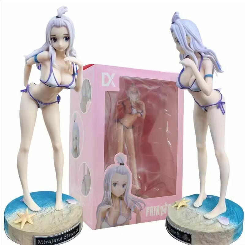 Фигурка аниме 18+ сексуальная девушка ( FAIRY TAIL Mirajane Strauss Swimsuit bunny Girl figure )27cm-пакет