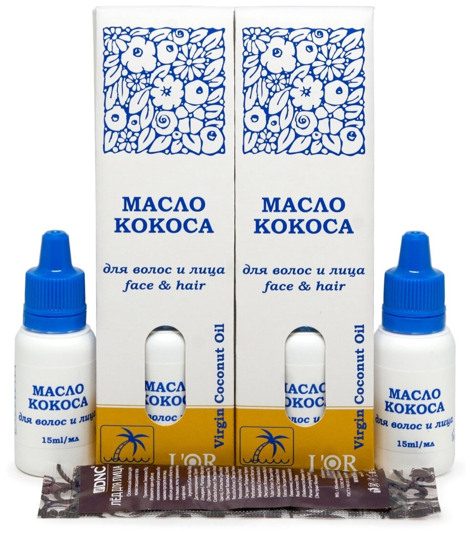 Масло кокоса DNC L'Or, 2 шт. по 15 мл + Презент