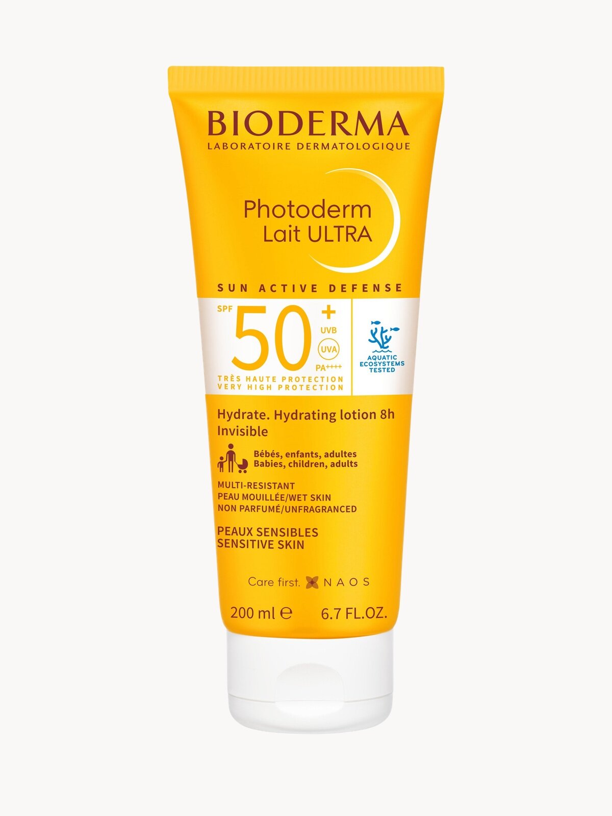 BIODERMA Photoderm Ultra Солнцезащитное молочко SPF 50+ для чувствительной кожи, 200 мл