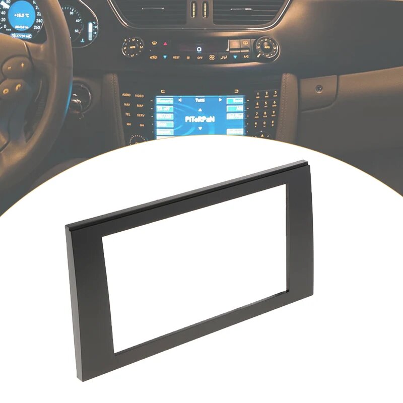 Автомобильная стереомагнитола, панель Fascia, отделка, рамка 2Din для Audi A4 B6 B7 SEAT Exeo, установка радио, двойной Din, автомобильная рамка для приборной панели, ABS