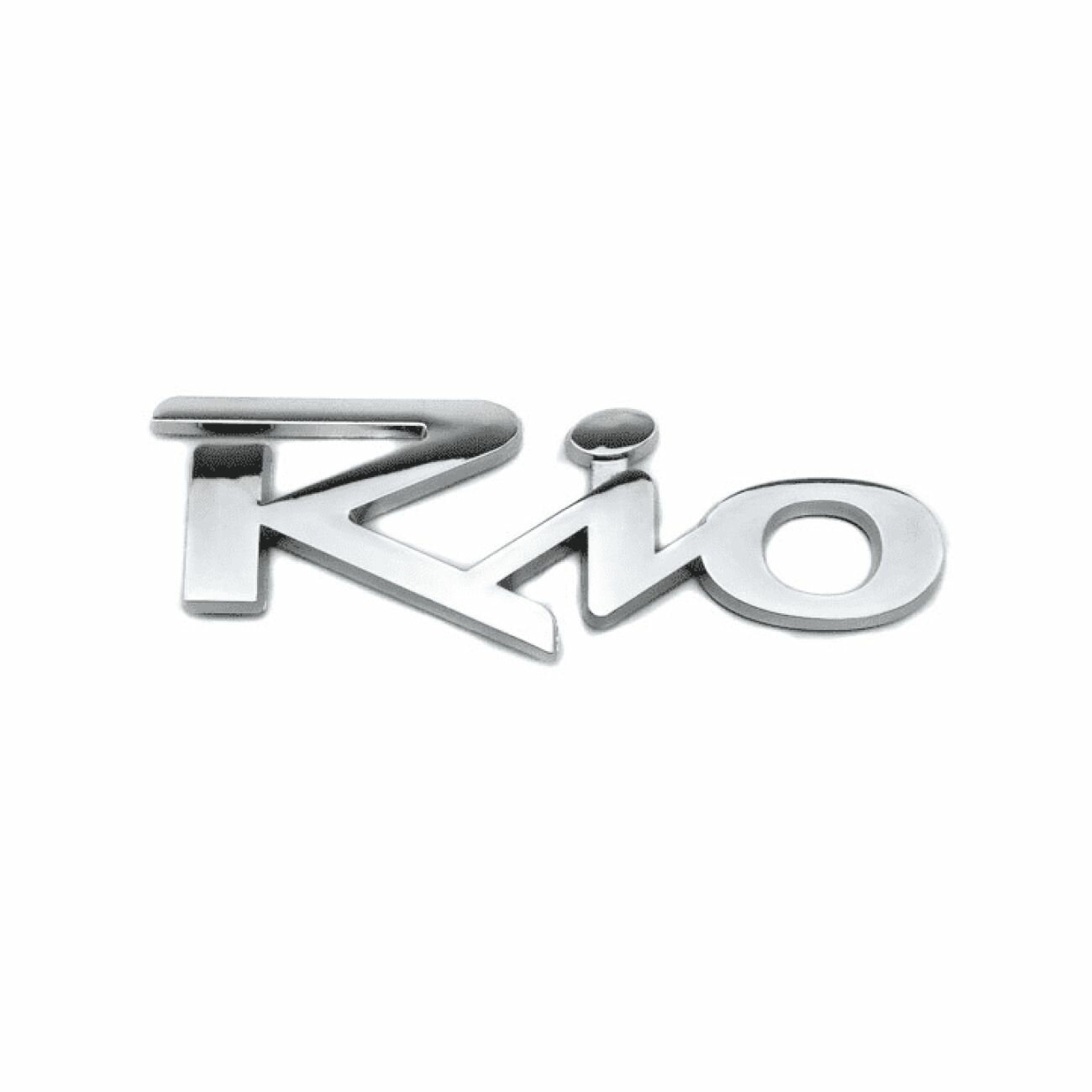 Шильдик на багажник Rio хром