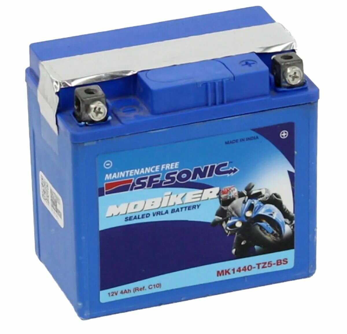 Мото аккумулятор SF SONIC MOBIKER 4 А. ч (TZ5-BS) 113х70х105