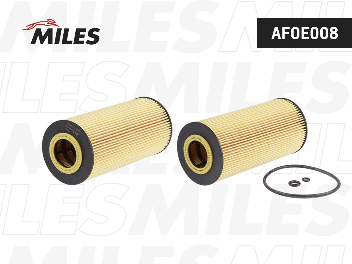 MILES Фильтр масляный (вставка) MERCEDES BENZ W202/210/124/SPRINTER (901-903) 2.2D/2.5D/3.0D (FILTRON OM610, MANN HU951x) AFOE008