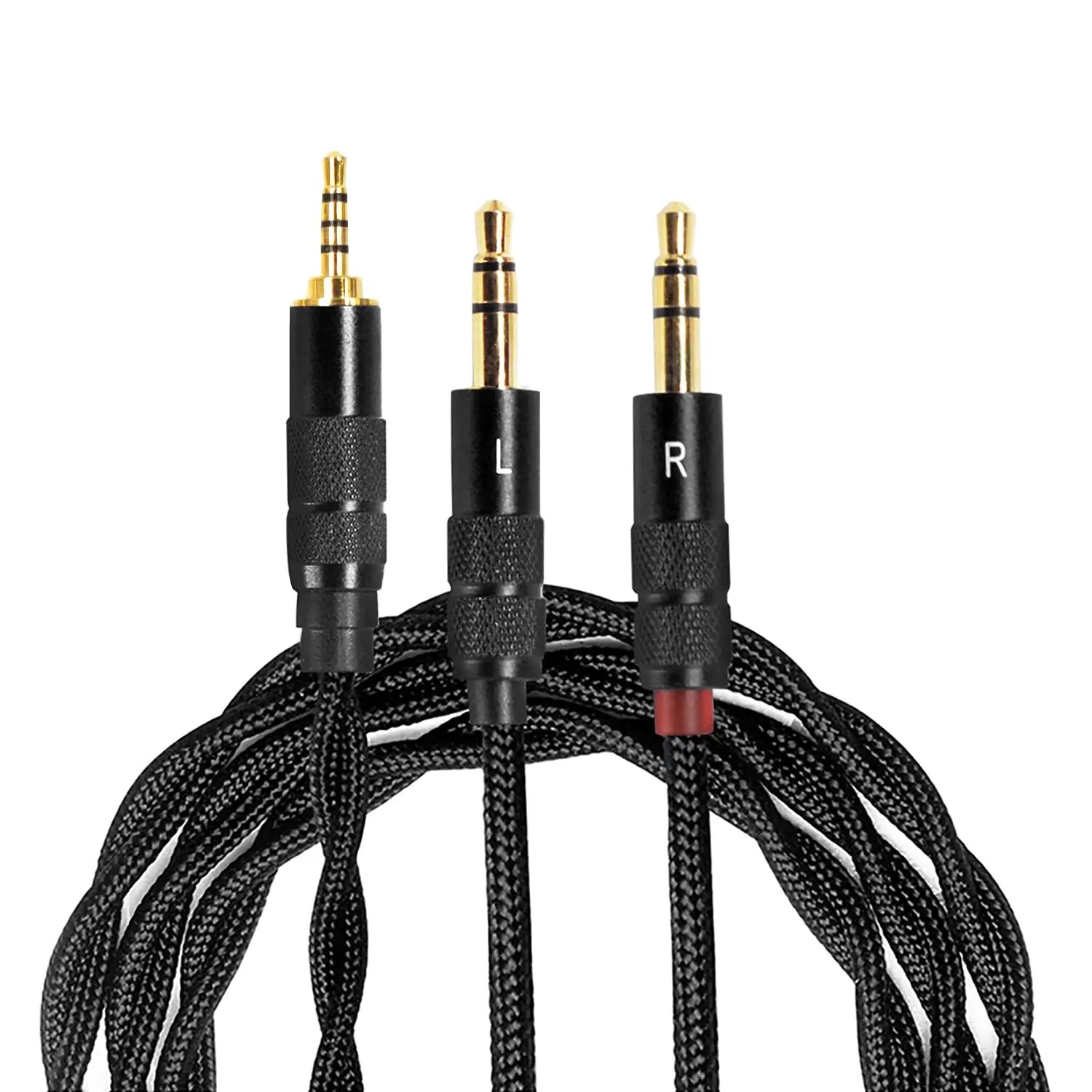 OKCSC Кабель для наушников 3,5/2,5/4,4 мм черный 2.5MM