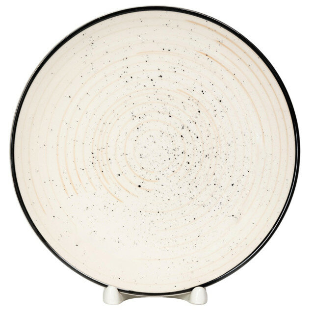 Фьюжен Миели тарелка десертная 19 см керамическая посуда для сервировки на столе стильная