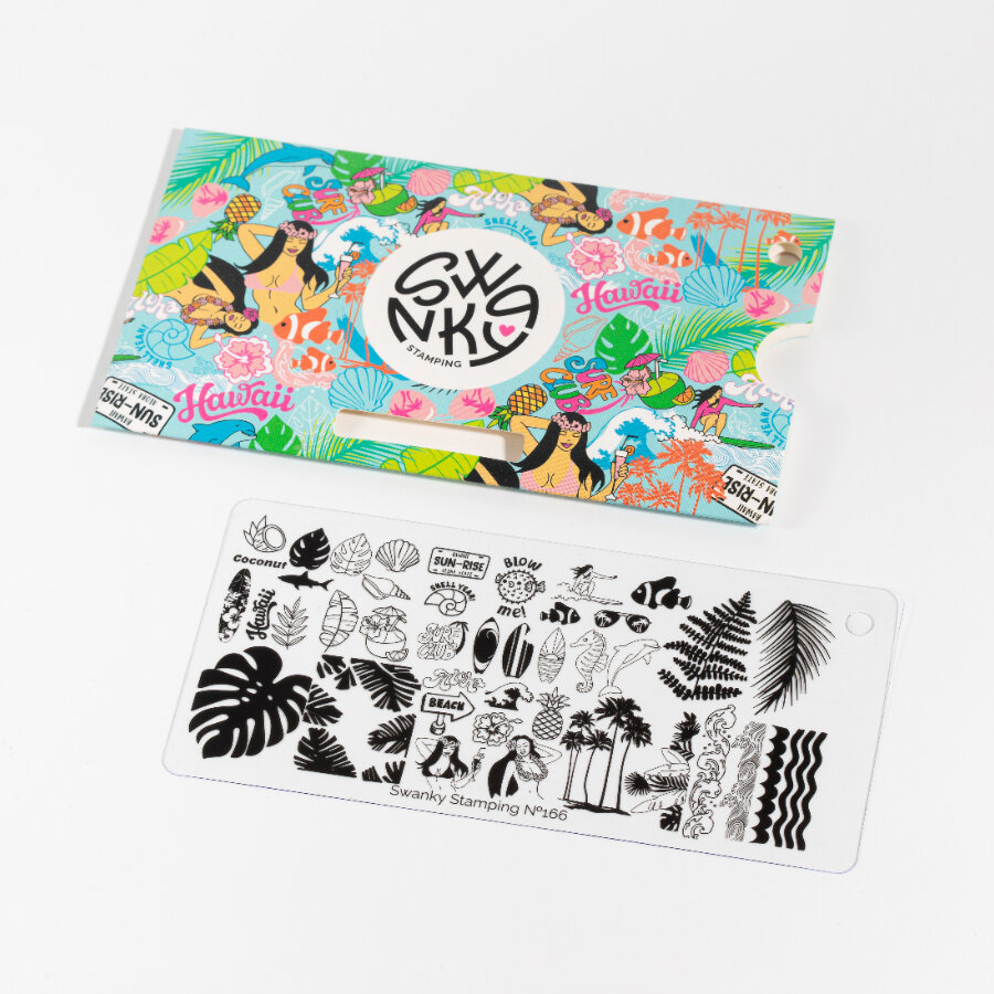 Пластина для стемпинга Swanky Stamping №166