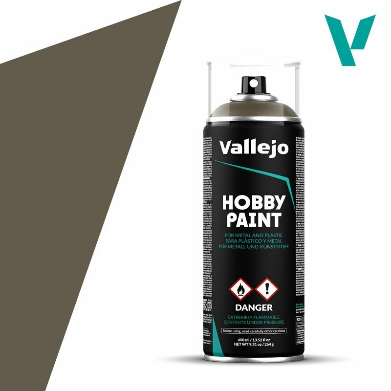 Аэрозольная грунтовка Vallejo серии Aerosol - US Olive Drab (400 мл)