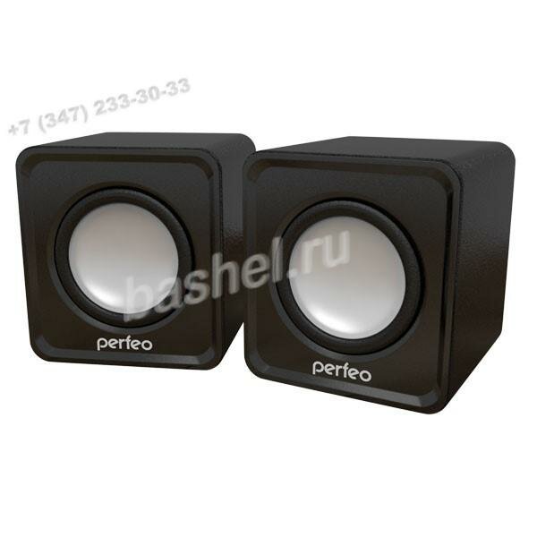 Колонки Perfeo "WAVE", 2*3 Вт (RMS), чёрные, USB
