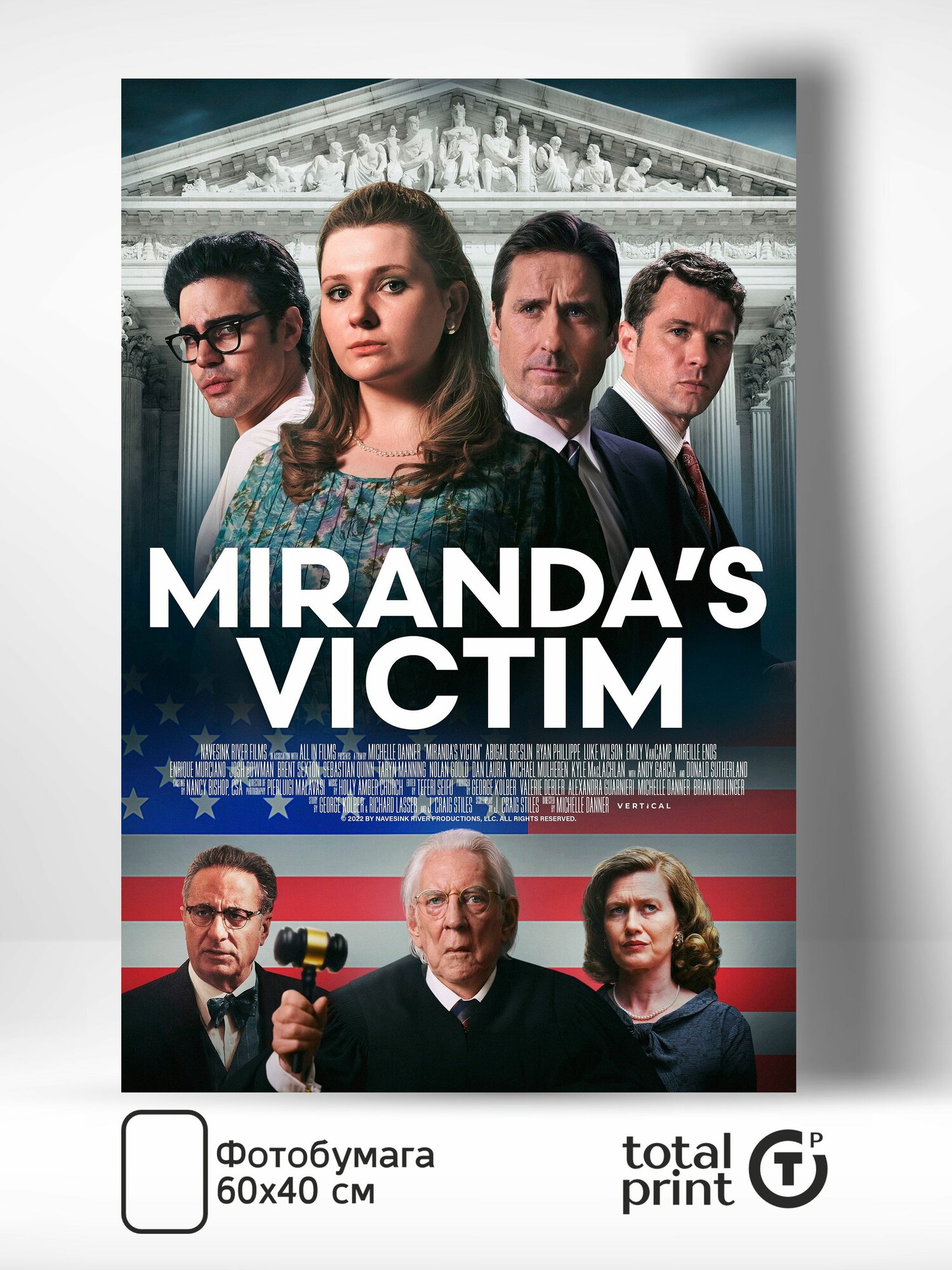 TotalPrint Постер для интерьера по фильму, 60х40см, Дьявол в деталях. Дело Миранды