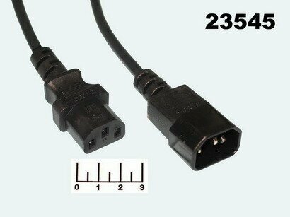 Шнур сетевой 3pin гнездо C13/штекер C14 удлинитель 3м Dayton (5-0024)