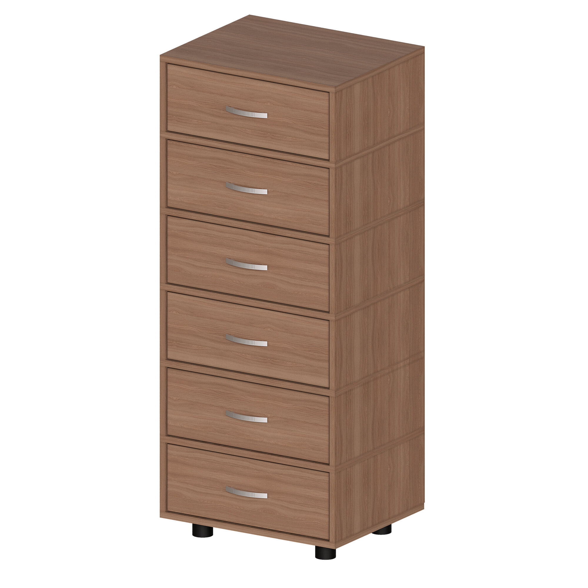 Комод СитиМебель-9 ШхГхВ: 40х30х122 см, цвет: Ясень шимо темный