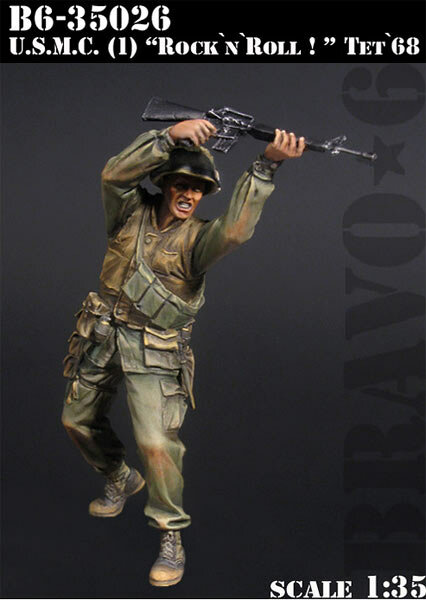 B6-35026 Bravo 6 Фигурка U.S.M.C. (1) "Rock'n'Roll!", Tet'68 1/35