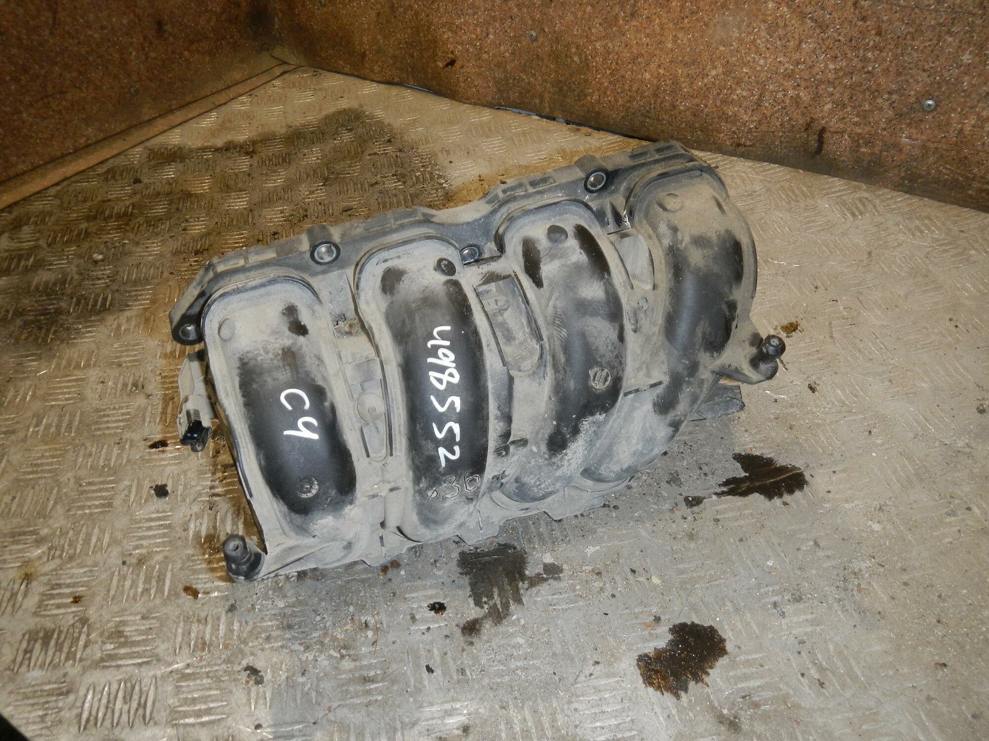 Б/У Коллектор впускной, Citroen (Ситроен)-C4 (04-11) CITROEN C4 (04-11) EP6, 120 л.с, без повреждений. 498553 Peugeot-Cit...