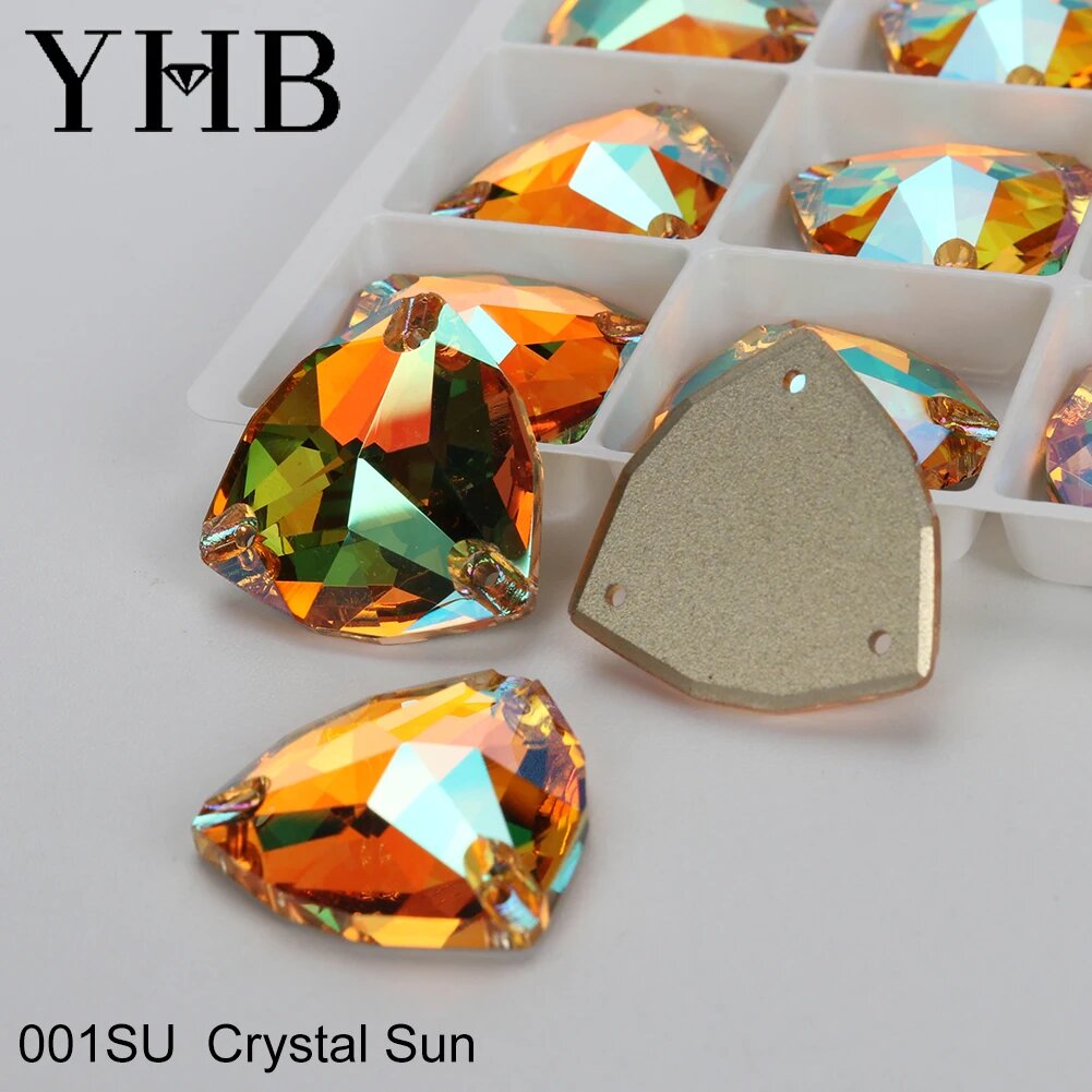 Стразы YHB 16 мм, 18 шт, 001SU Crystal Sun