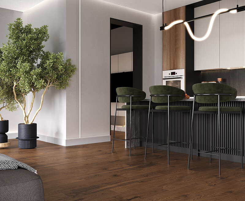 Керамогранит Laparet Wenge Rasperry коричневый структурный 20x120 см