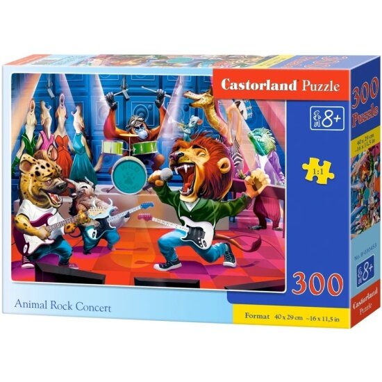 Пазл Castorland Звериный рок-концерт, 300 деталей