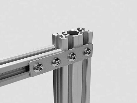 Соединитель 20х80, паз 6, M47 / 6шт / соберизавод / пластина крепежная