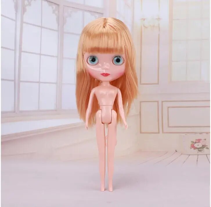 30 см шарнирные куклы BJD для девочек, кукла Blyth, цветные волосы, сделай сам, макияж, обнаженная кукла, нарядные игрушки для девочек, подарки для детей