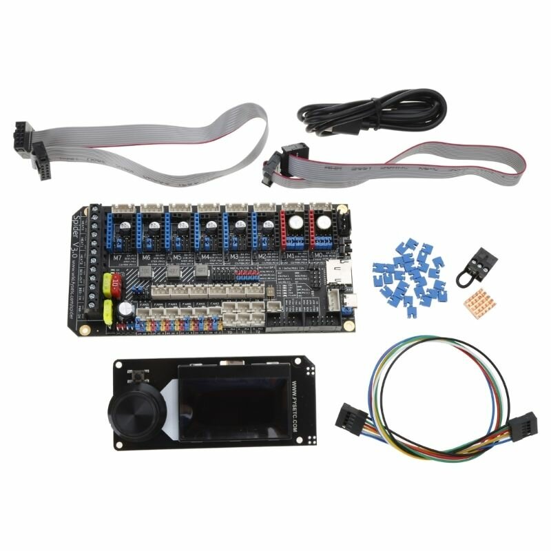 Материнская плата Spider V2.2, 32-битная контроллера PT100, модуль измерения температуры TMC2209, замена деталей 3D-принтера