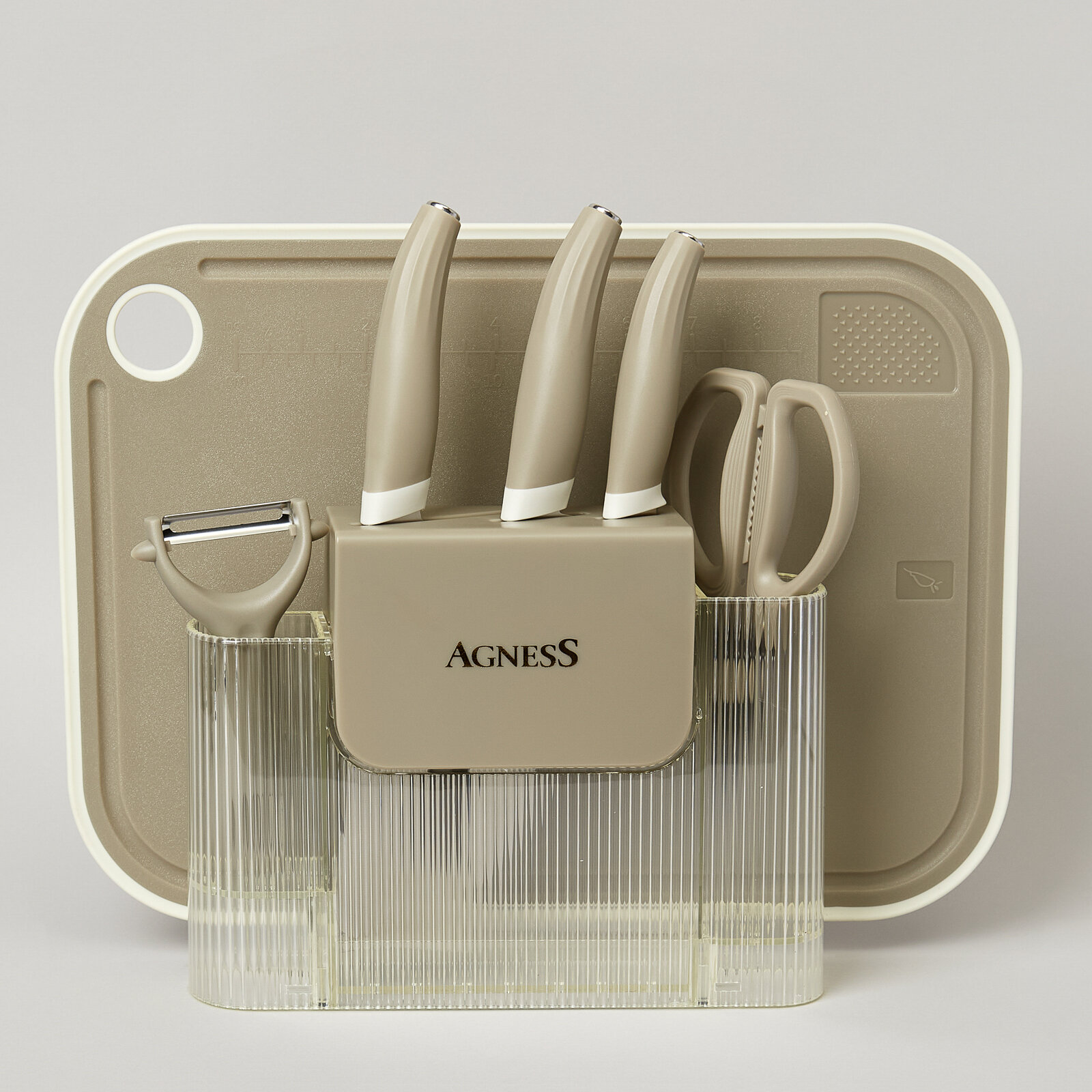 Набор кухонных предметов 7шт цвет серый KSG-671-030