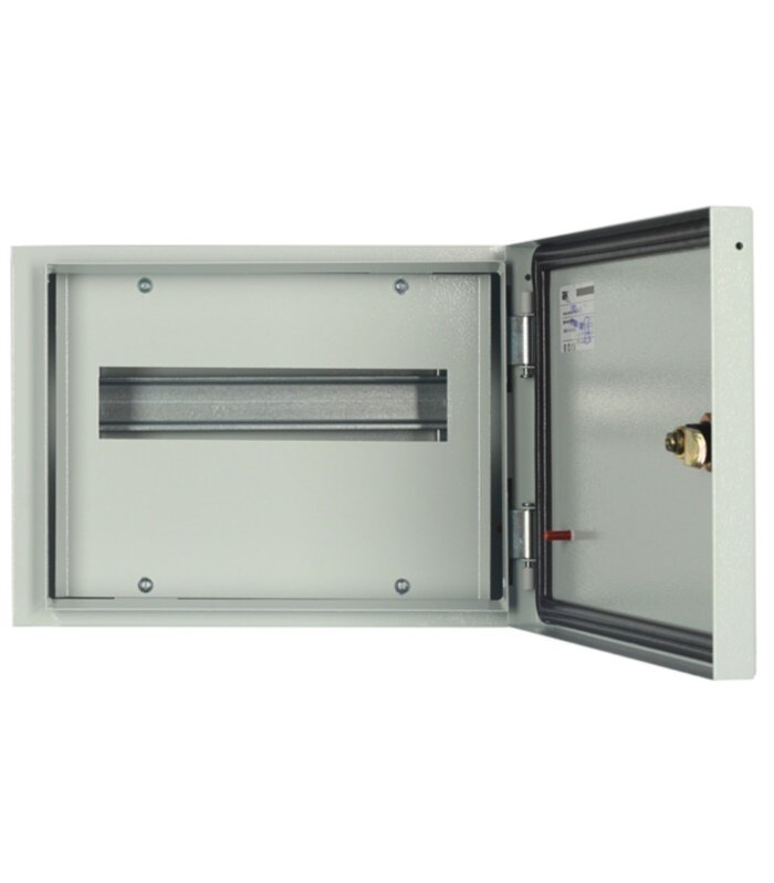 Щит навесной ЩРН 12 модулей герметичный с металлической дверцей и замком IP54
