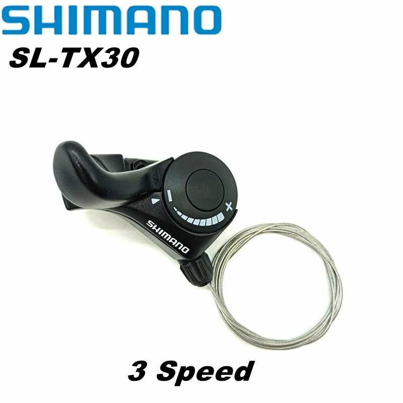 Шифтер (манетка) Shimano SL-TX30-LN, серия Tourney, 3 скоростей, левый