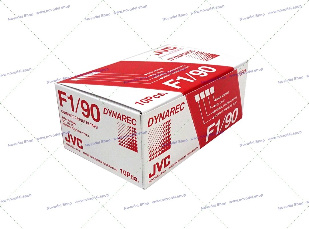 Коробочка для аудиокассет JVC красная