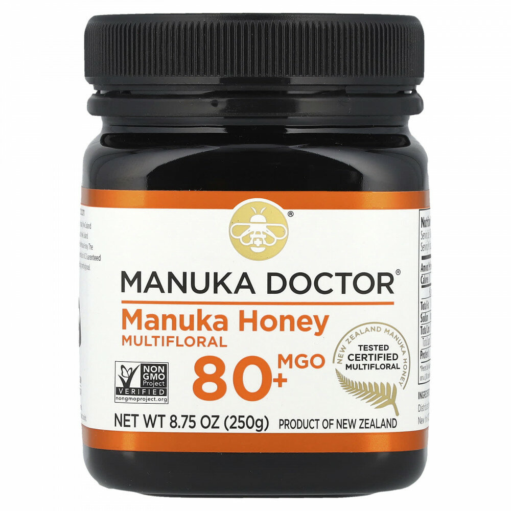 Manuka Doctor, мед манука из разнотравья, MGO 80+, 250 г (8,75 унции)