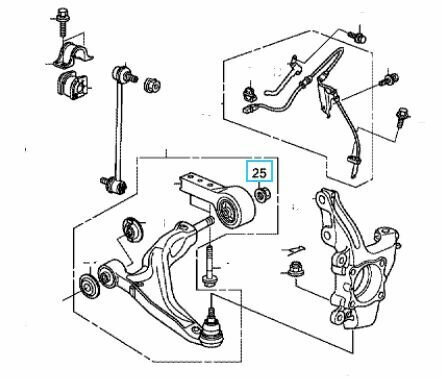 Гайка, самостопорящаяся, 16MM (CLINCH) (Оригинал)