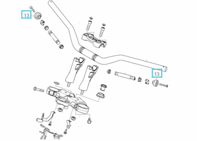 Грузик руля мотоцикла Honda; Артикул Honda: 53104MJED40 (Оригинал)