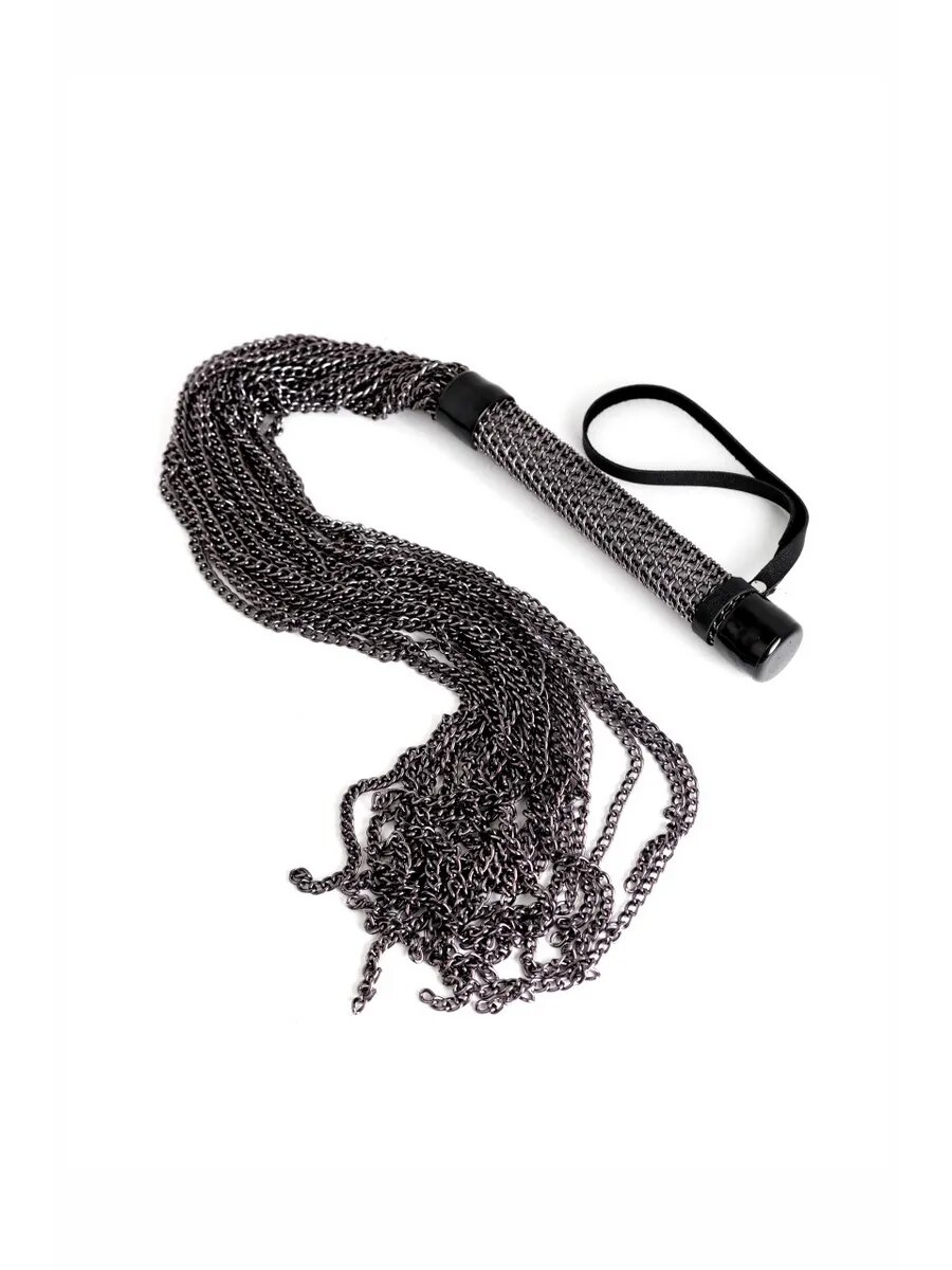 Плеть BDSM из металлических цепочек - 75 см.