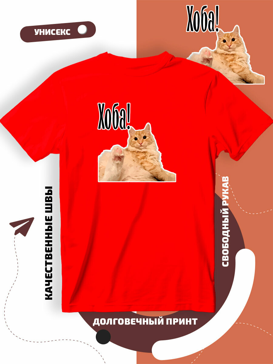 Футболка мемный кот