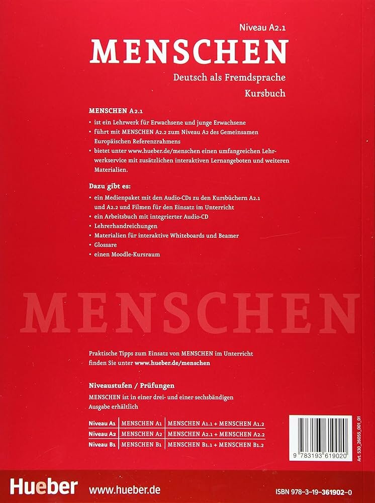 Menschen A2/1, Kursbuch — фото 1