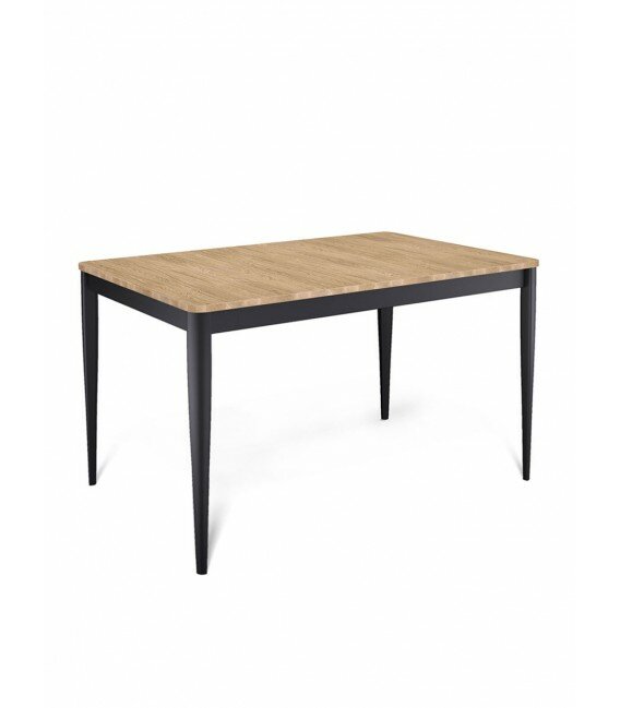 Стол KENNER KS1200 черный/дуб темный